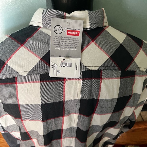 Wrangler | Shirts | Wrangler Atg All Terrain Hiking Flannel Shirt Xxl ...